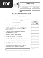 2025 WASSCE Core Maths Practice Questions | PDF