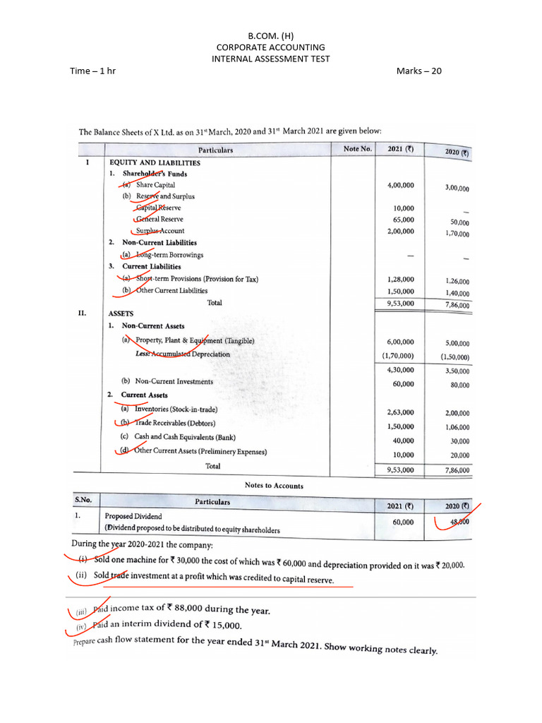 Corporate Accounting Paper | PDF