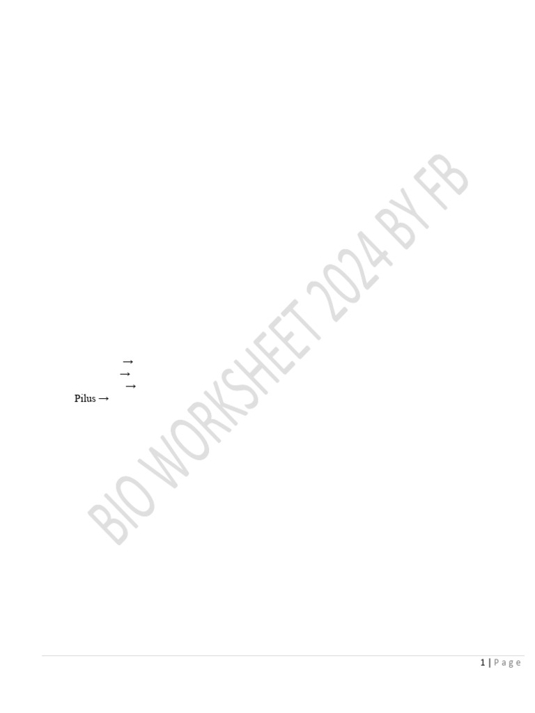 G12 BIO UNIT TWO WORKSHEET _092344 | PDF | Cell (Biology) | Bacteria