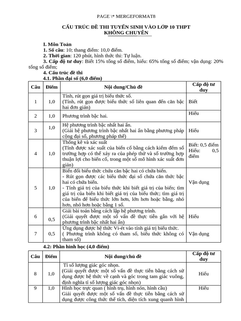 PL3 - TS - Không Chuyên | PDF