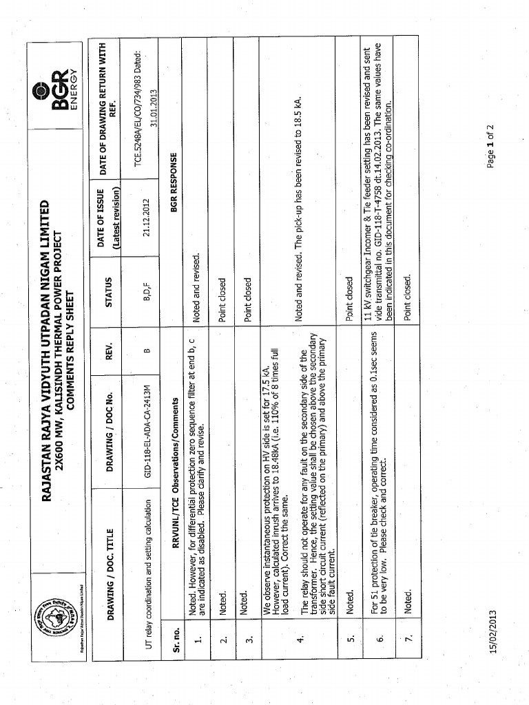 UT Relay Setting | PDF