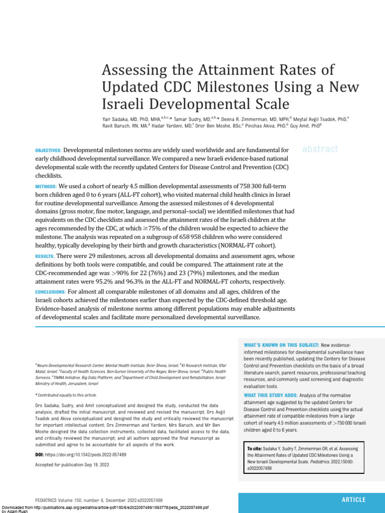 Sadaka Et Al. - 2022 - Assessing The Attainment Rates of Updated CDC ...