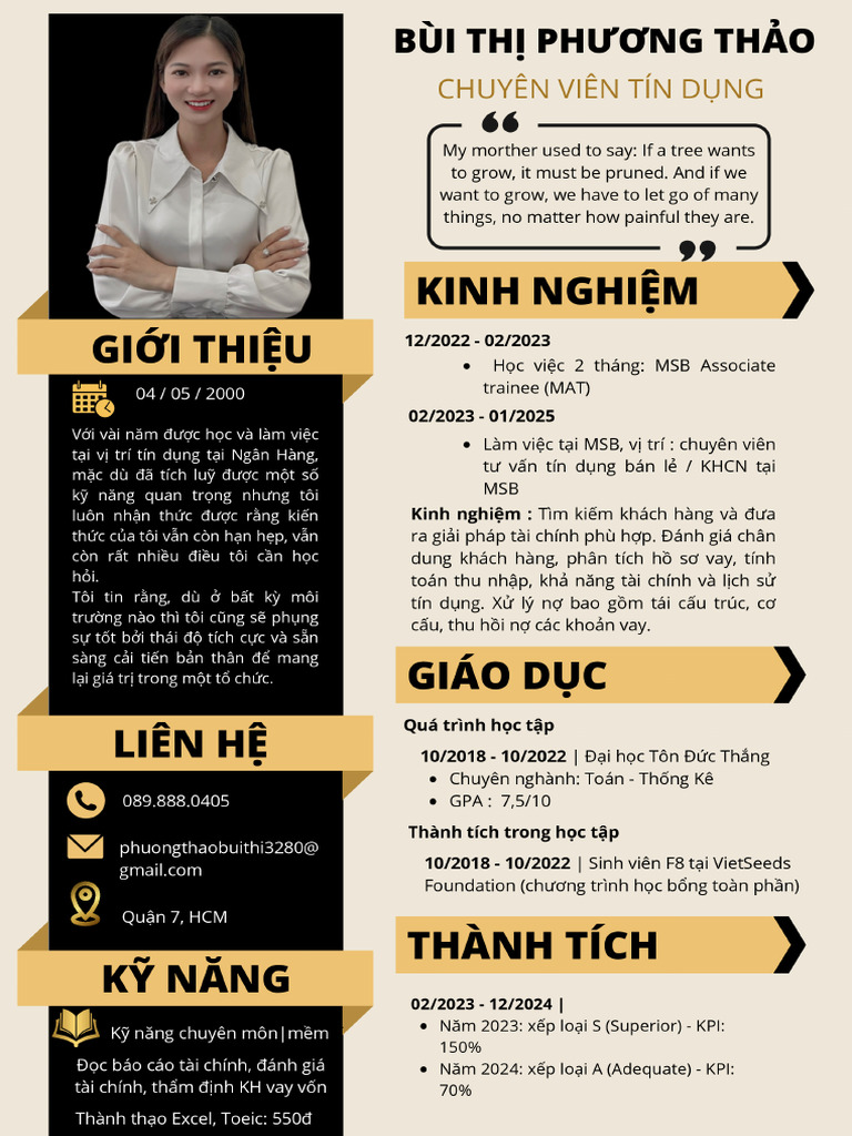 CV - Bùi Thị Phương Thảo | PDF