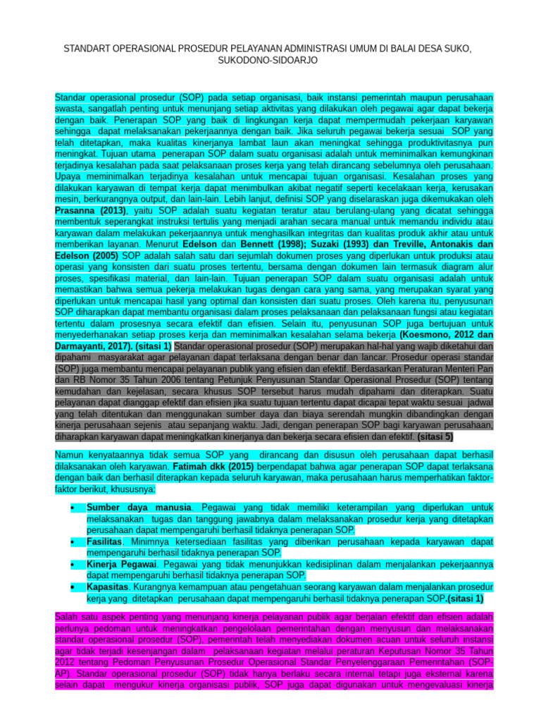 172 - Nurul Aprilia - PAP 22 E - Esai SOP | PDF