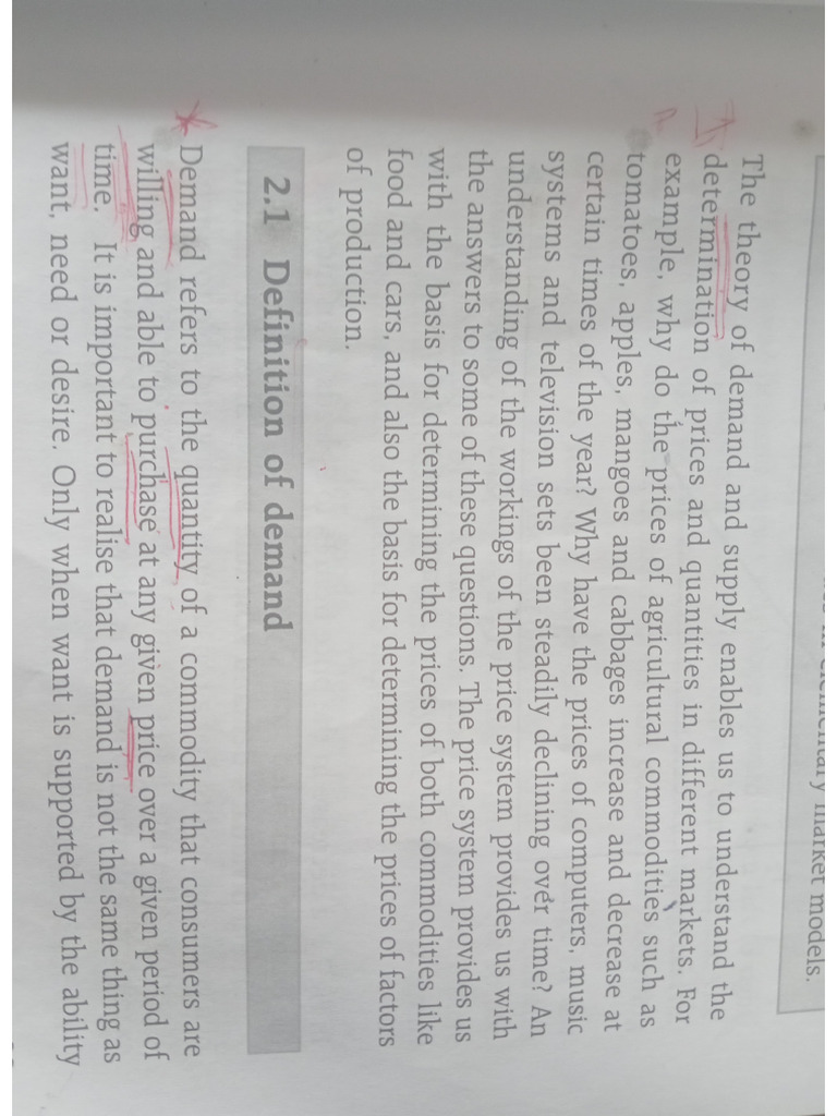 Topic 2 Economics Demand and Supply CPA Notes | PDF