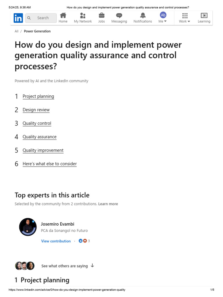 How Do You Design and Implement Power Generation Quality Assurance and ...