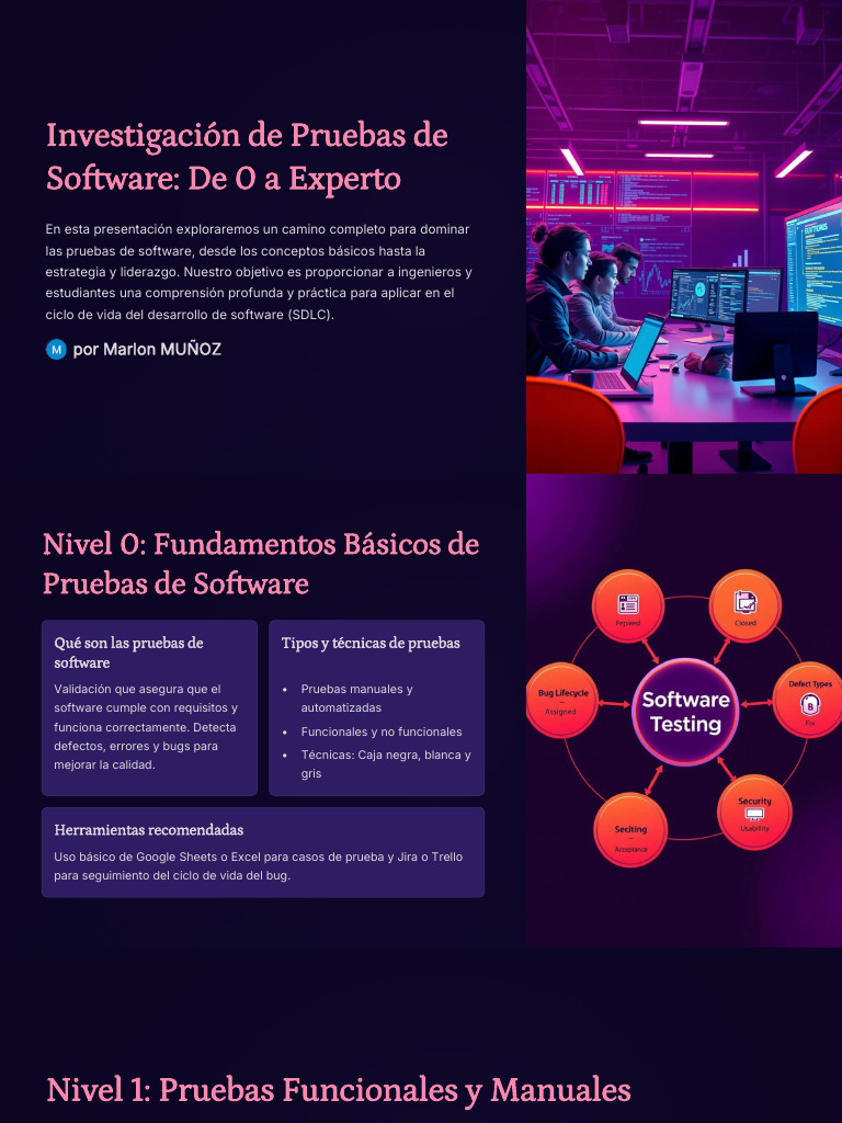 Investigacion de Pruebas de Software de 0 A Experto | PDF | Software ...