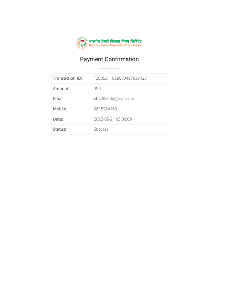 DDCIL-Dairy Development Corporation of India Limited | PDF