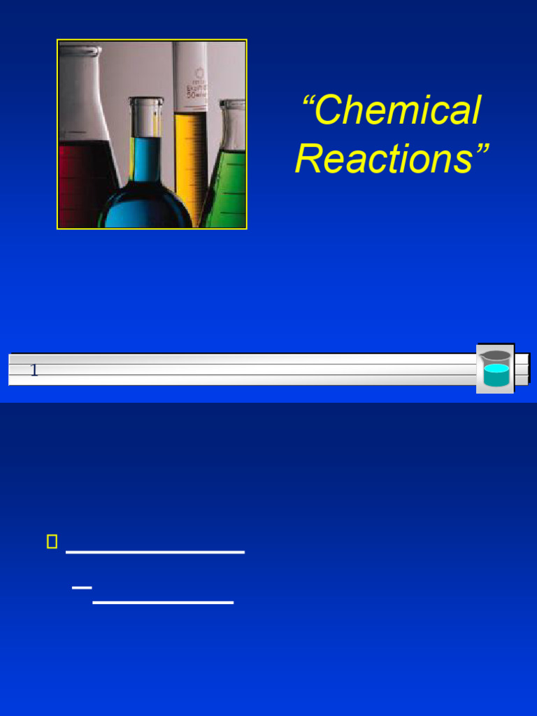 1 Chemical Reactions Lesson | PDF | Chemical Reactions | Metals