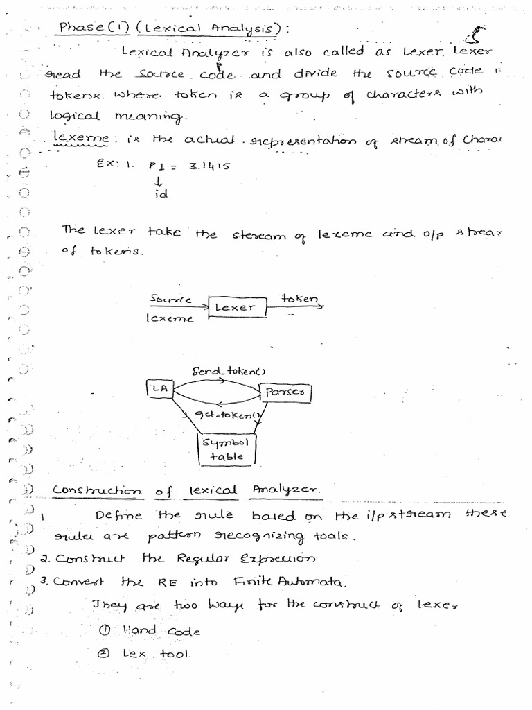 Lec - Laxical Analysis | PDF