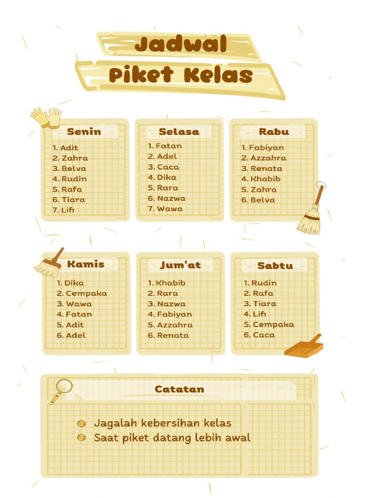 Jadwal Piket | PDF