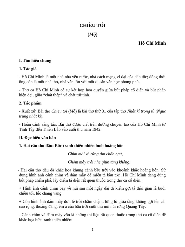 Chieu Toi | PDF
