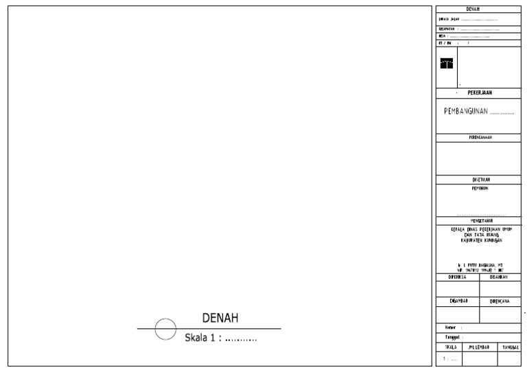 3.Kop Gambar Untuk Gambar Kerja | PDF