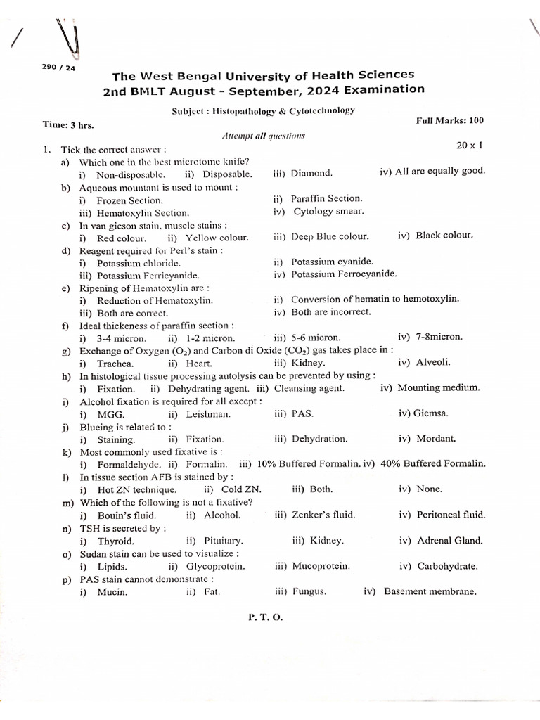 Medical Technology 2nd Year BMLT PDF | PDF