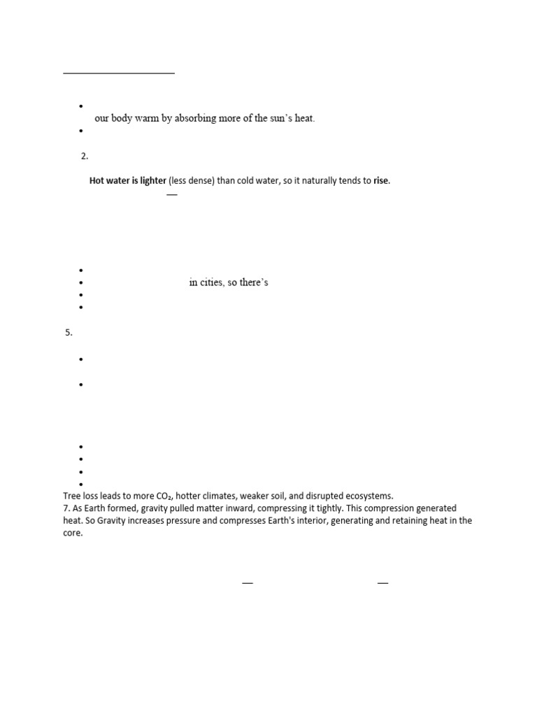 Unit 10 Short Questions | PDF | Greenhouse Effect | Greenhouse Gas