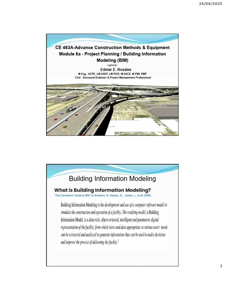 6.1-Module-6a-Project-Planning-BIM (1) | PDF | Building Information Modeling | Internet Of Things