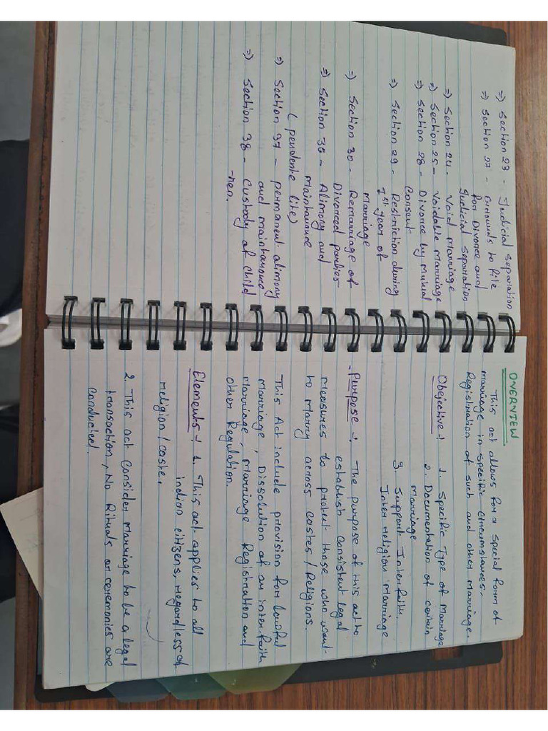 HINDU LAW NOTES handwritten | PDF