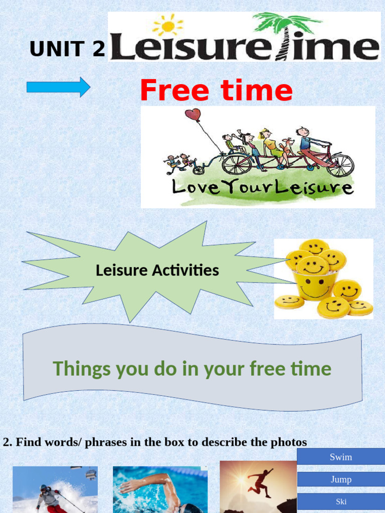 Unit 1 Leisure Activities Lesson 2 A Closer Look 1 | PDF