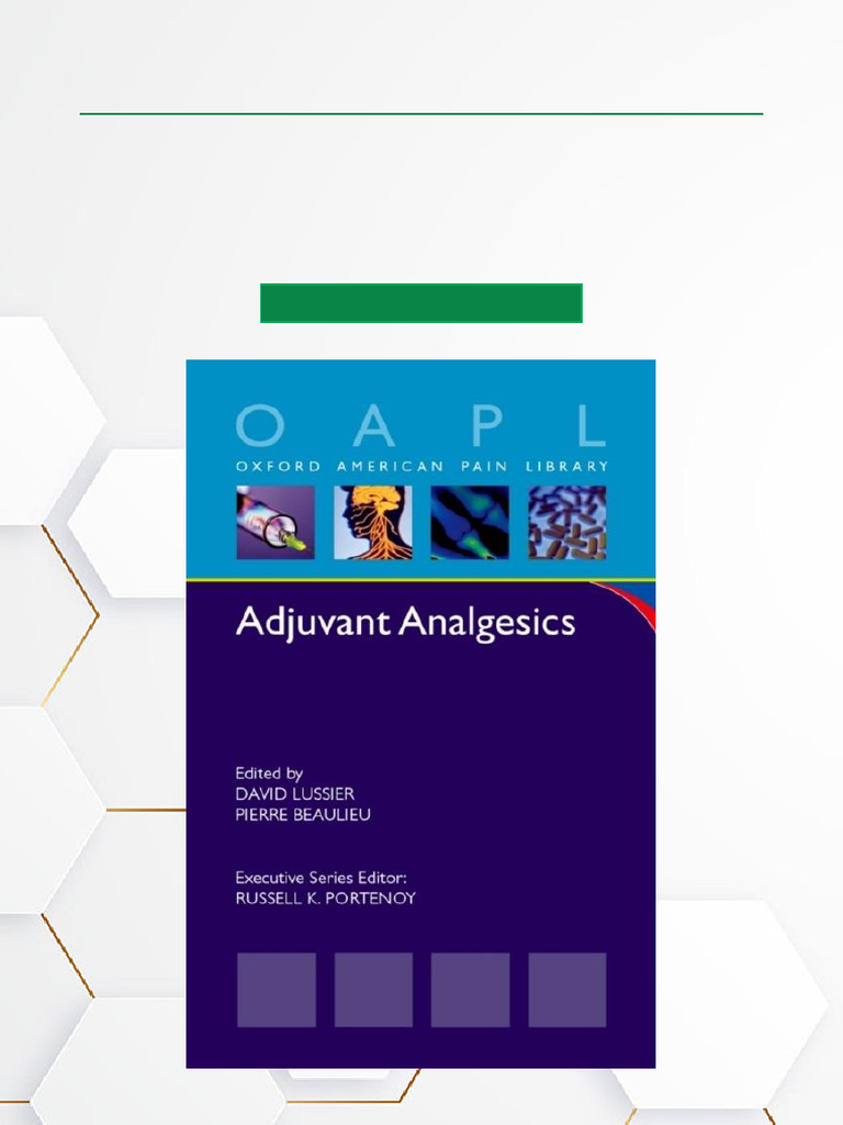 Adjuvant Analgesics - 1st Edition High-Quality Download | PDF ...