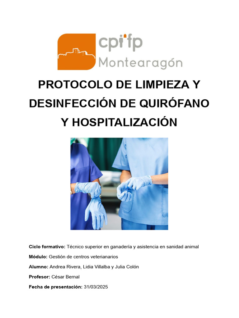 04. Protocolo limpieza y desinfección | PDF | Agua | Detergente