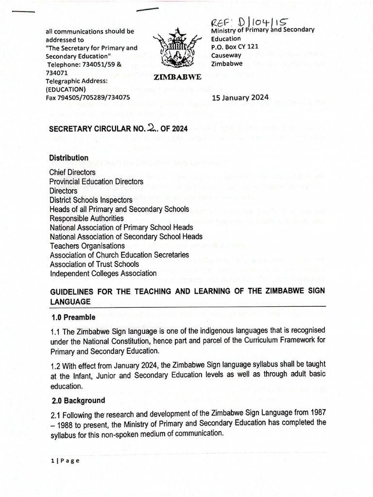 Circular 2 of 2024 | PDF