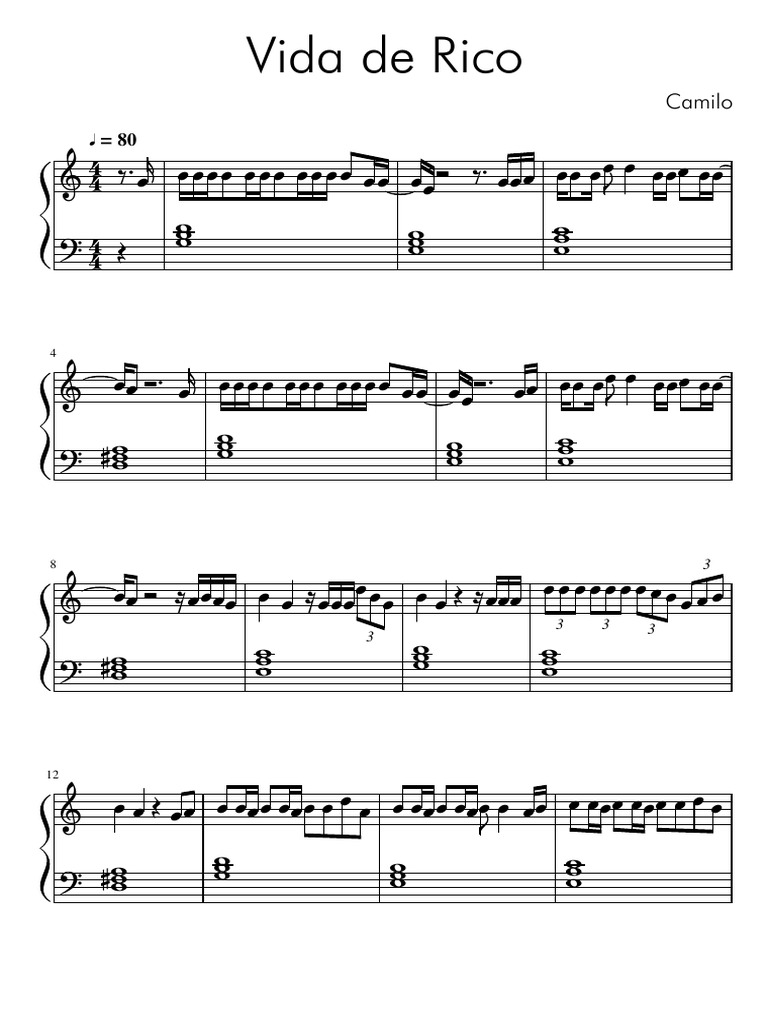 Vida de Rico - Camilo | PDF