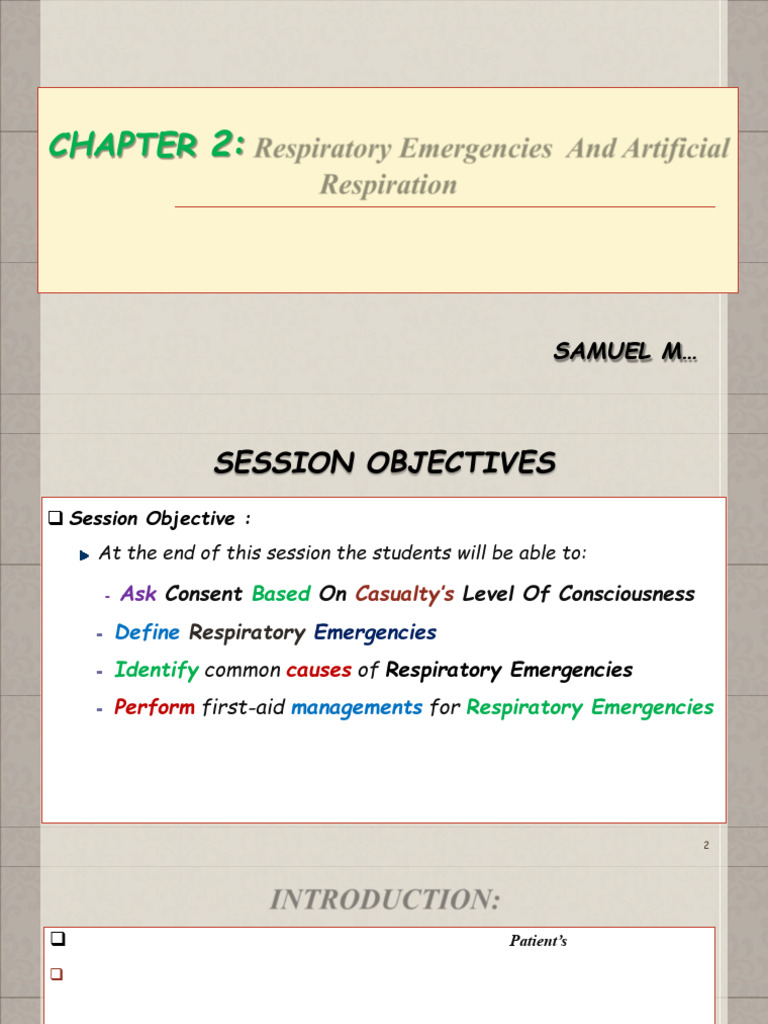 First Aid Chapter 2 Plus 1 | PDF | Breathing | Respiratory Tract