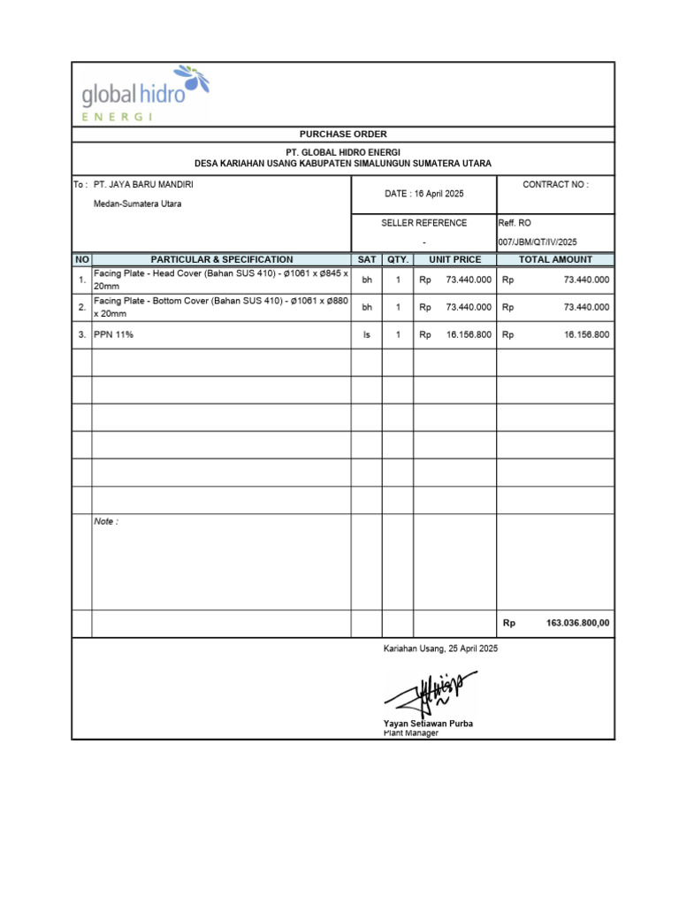 007JBM Facing Plate 2025 | PDF
