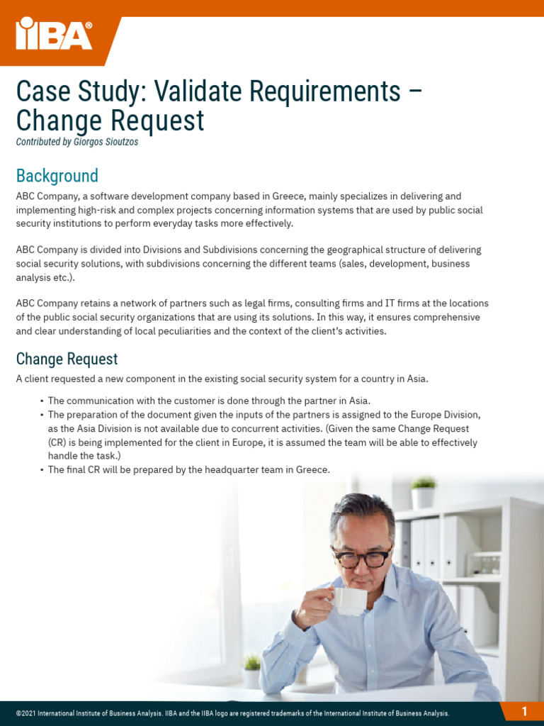 Case Study Validate Requirements | PDF | Business Analysis | Business