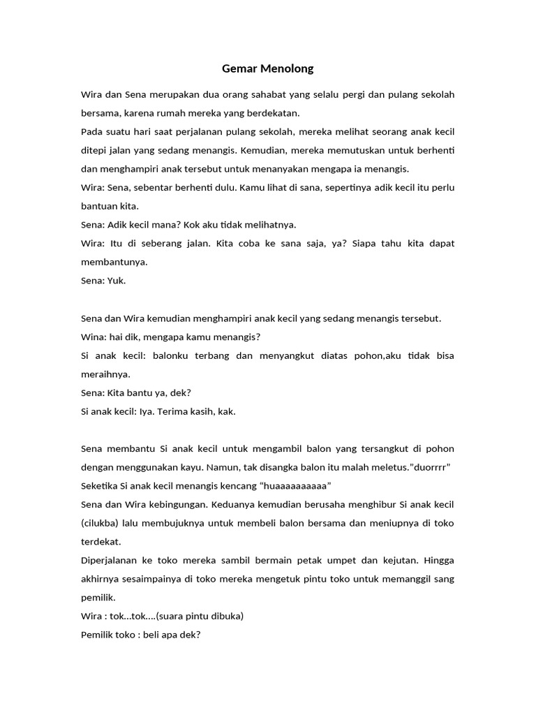 Naskah Pantomim Mentahan | PDF