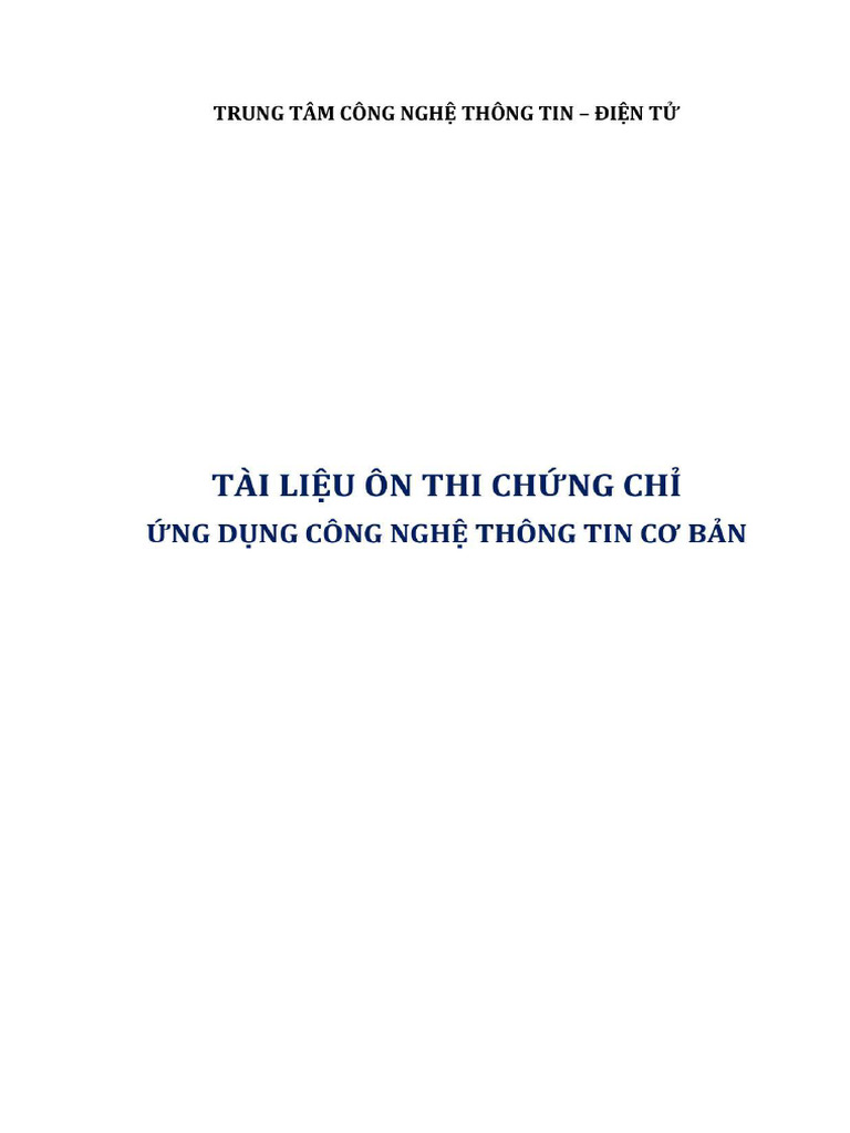 Bản Sao Của TAI LIEU ONTHI CHUNG CHI UD CNTT - CB-img - RG | PDF