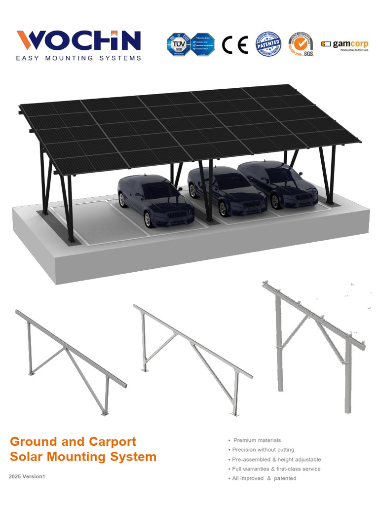 WOCHN Ground Solar Mounting Catalogue 25V1 | PDF | Deep Foundation ...