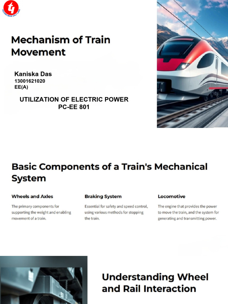 Mechanism of Train Movement | PDF