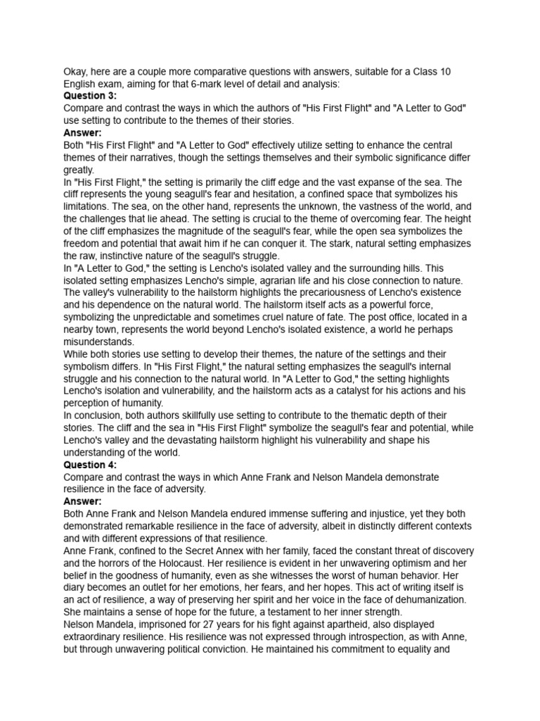 More questions with answers | PDF | Psychological Resilience | Nelson ...