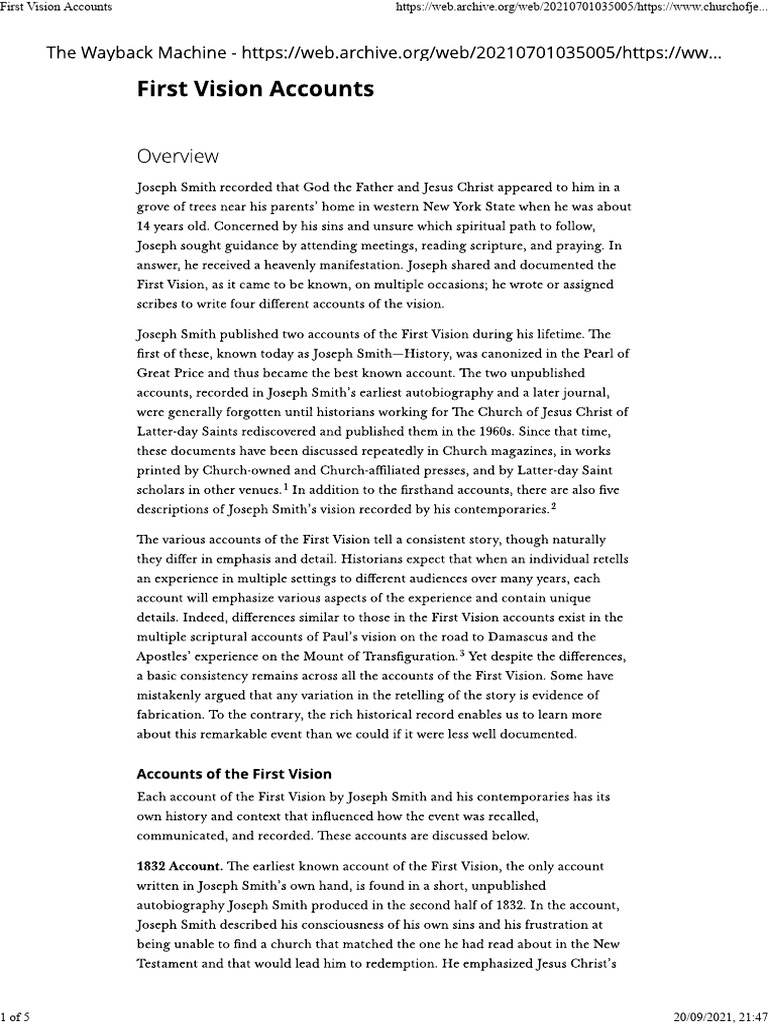 First Vision Accounts | PDF