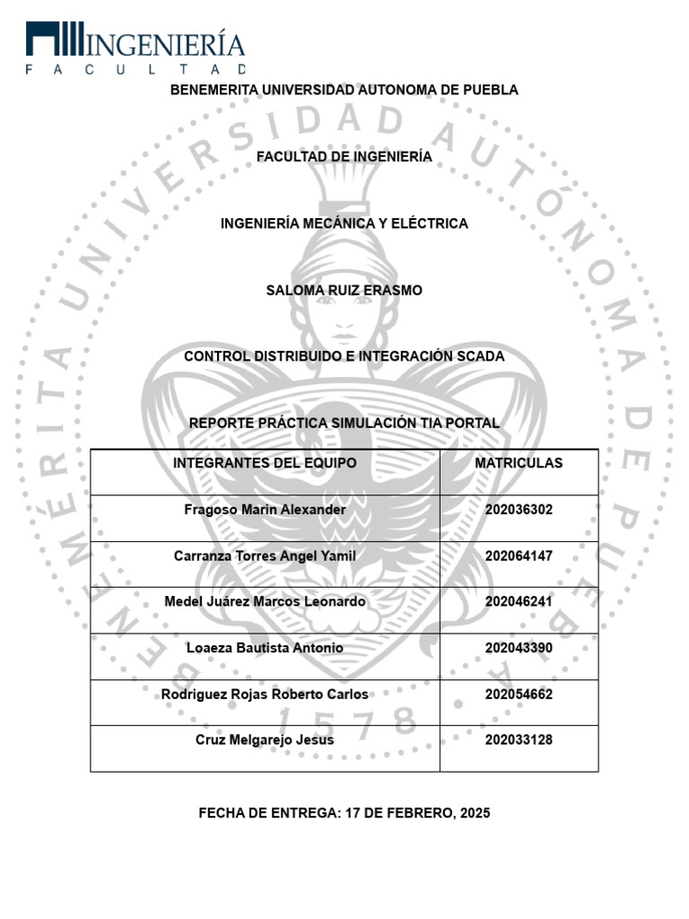 Reporte Simulación EQUIPO7 | PDF | Scada | Informática