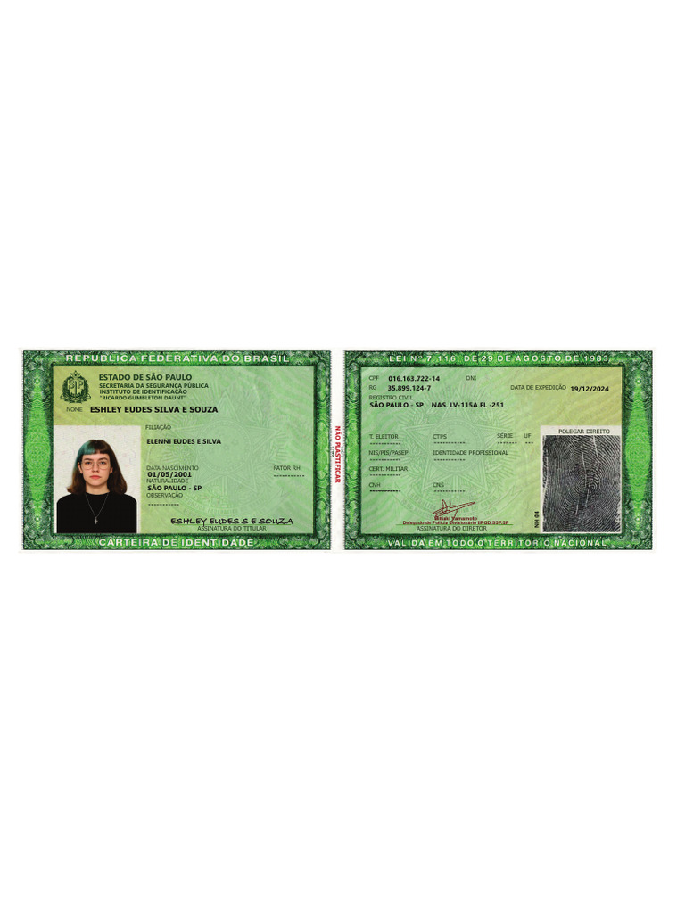 RG NOVO SAO PAULO 3 - MONSTRAO | PDF | Vigilância em massa | Brasil