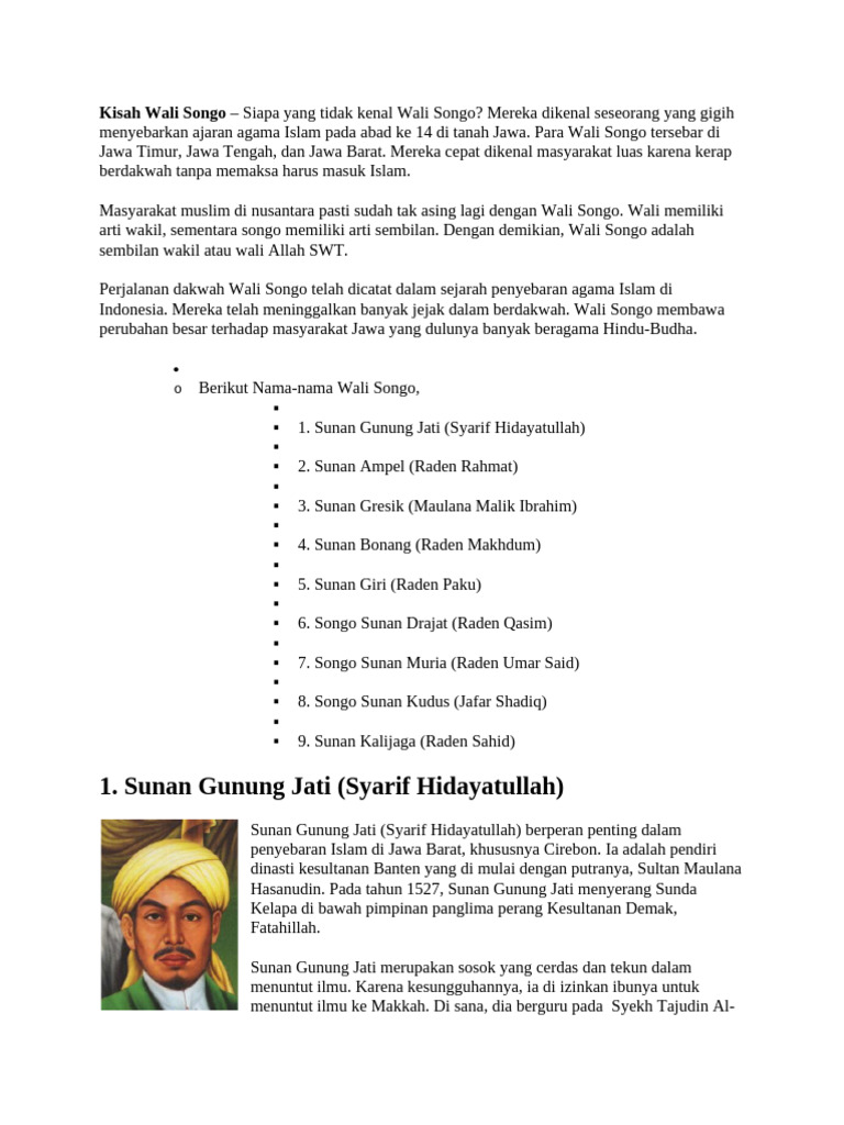 Kisah Wali Songo | PDF