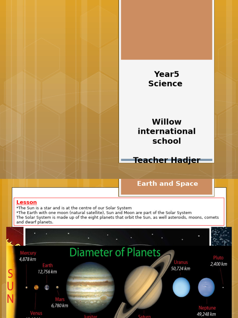 Year5 Unit2 Earth and Space | PDF