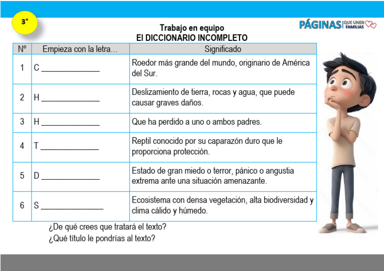 3° Diccionario Incompleto | PDF