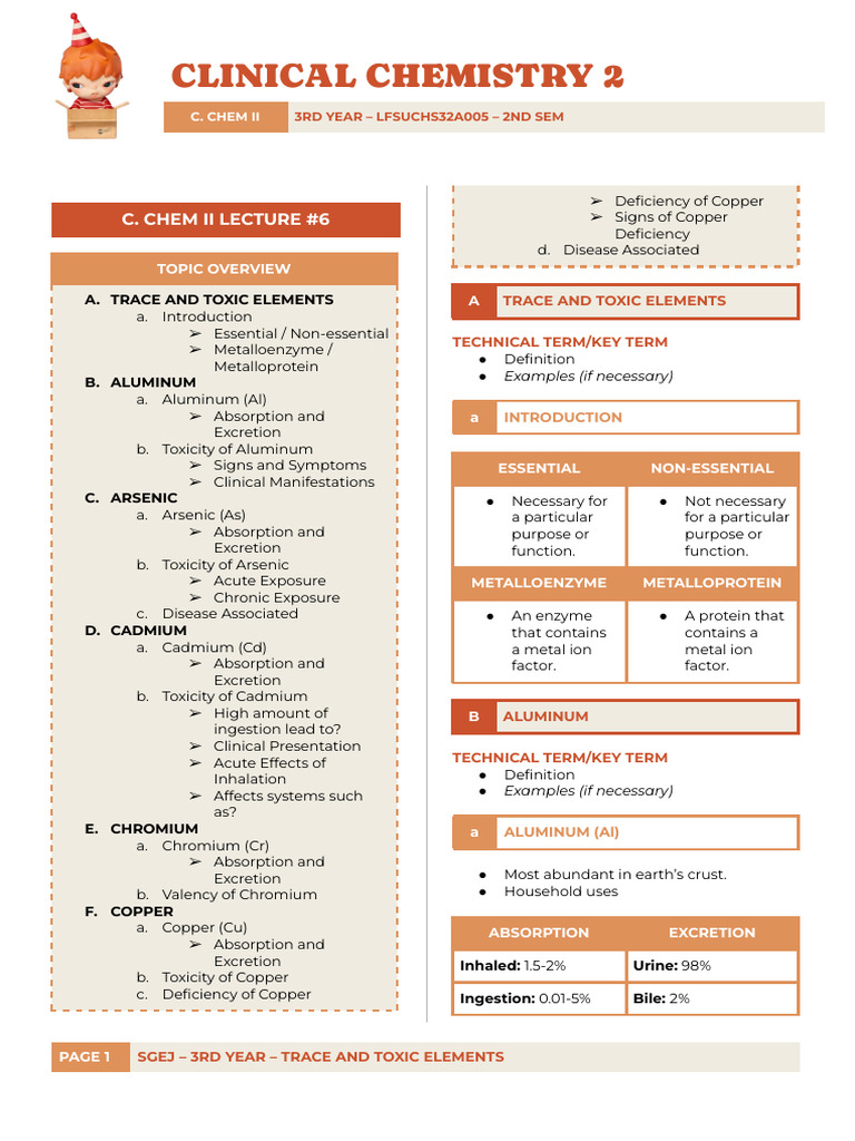 Trace and Toxic Elements Overview | PDF | Chromium | Copper