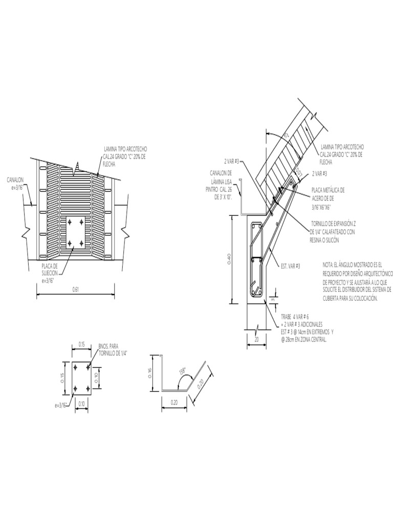 Detalle Canalón | PDF