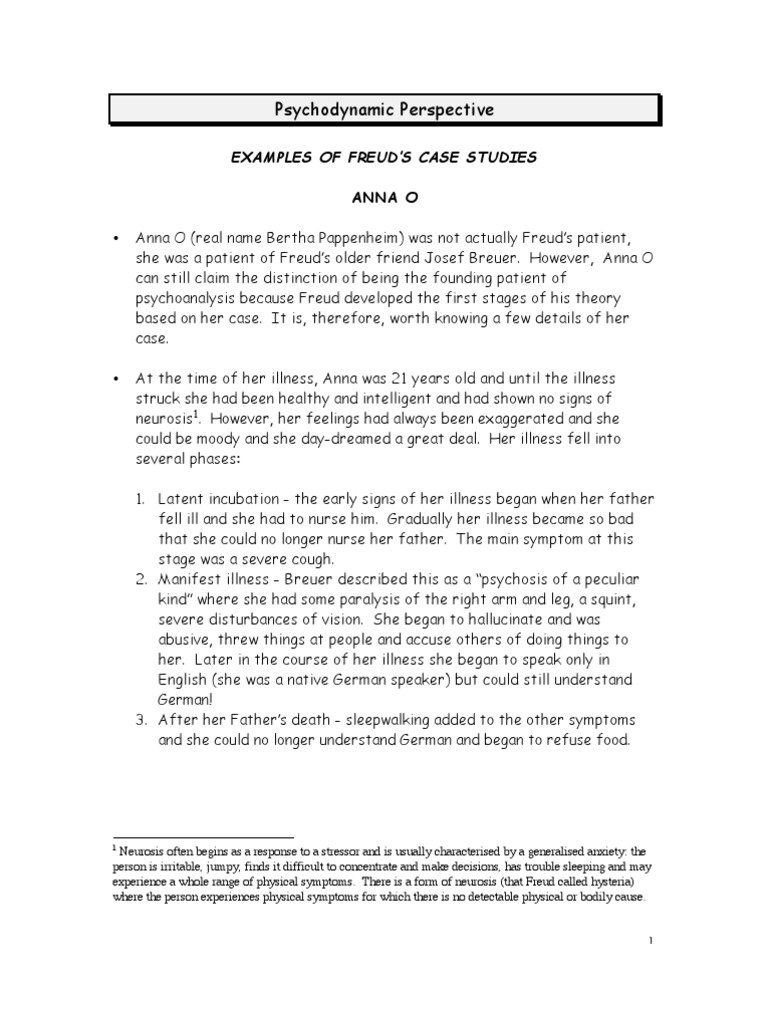 Freud Case Studies | PDF | Sigmund Freud | Psychoanalysis