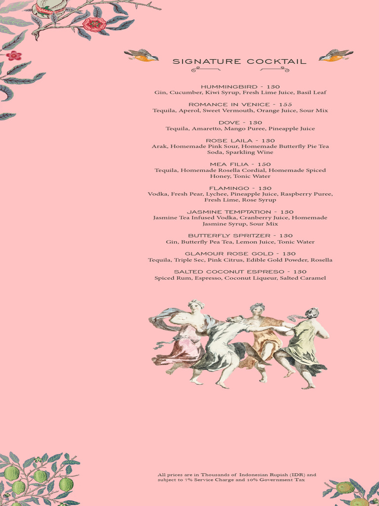 Beverage Menu New Design | PDF | Martini (Cocktail) | Drink