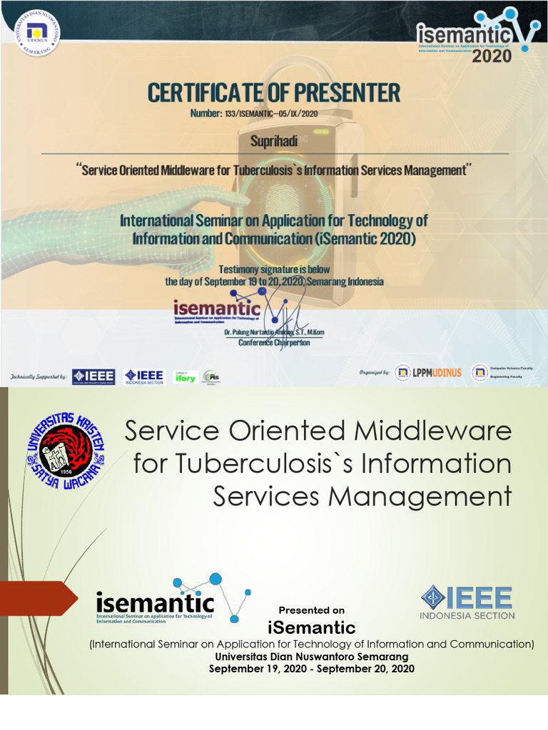 RIS Suprihadi ISemantic Certificate Fix All Presenter - Part74 | PDF | Databases | Reliability ...