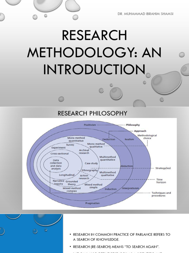 Research Methodology - An Introduction | PDF | Quantitative Research | Methodology