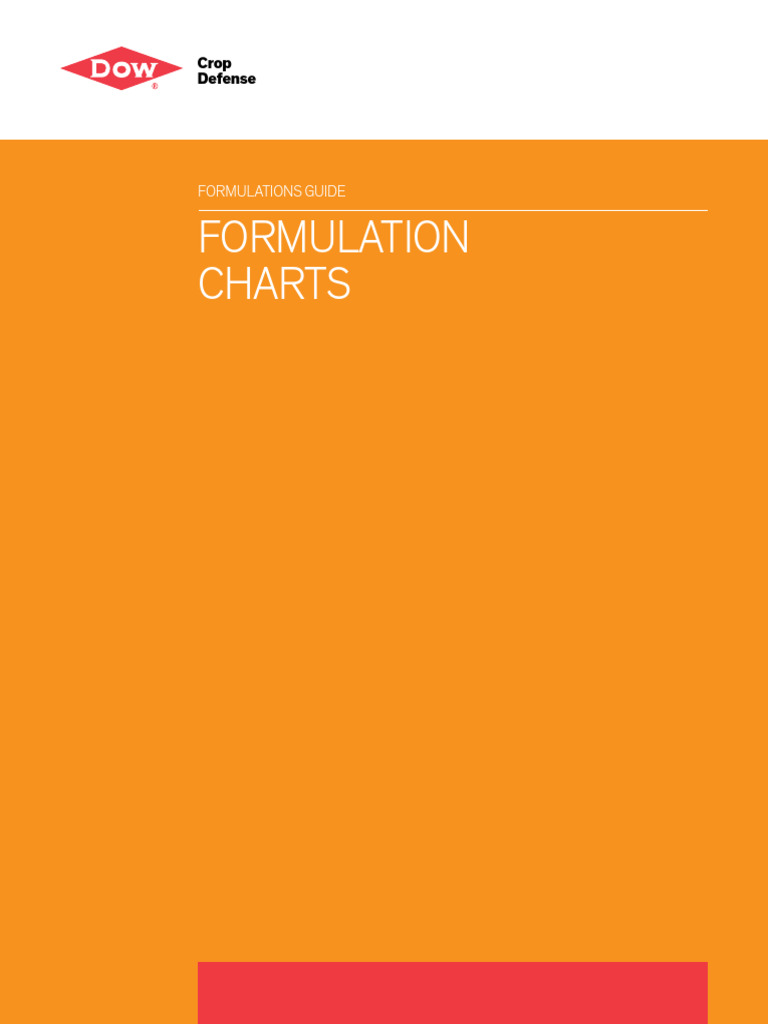 119 02453 01 Formulation Charts | PDF | Emulsion | Surfactant