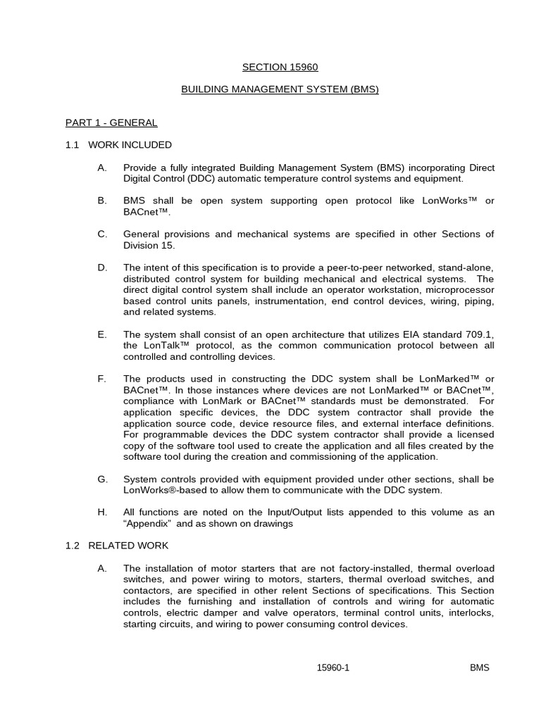 BMS Spec | PDF | Computer Network | Personal Computers