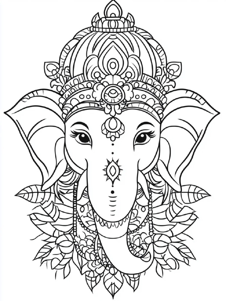 Ganesha Coloring Pages4 | PDF