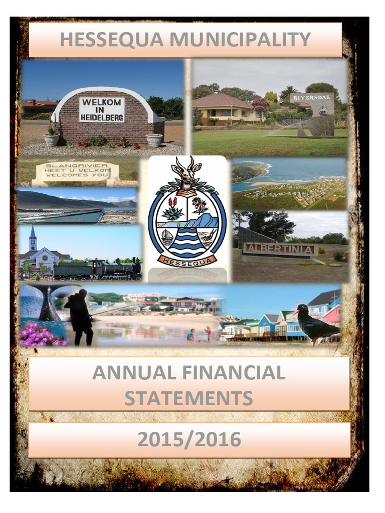 WC042 Hessequa AFS 2015-16 Audited | PDF | Expense | Debt